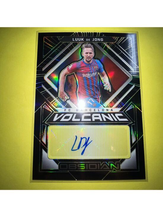 Toys | 22122 Panini Obsidian Volcanic Auto Luuk De Jong Yellow Electric ...